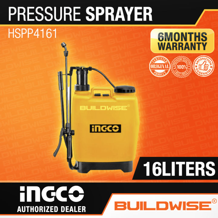 Ingco Pressure Sprayer 16 Liters HSPP4161「BUILDWISE®」 *NEW ARRIVAL ...