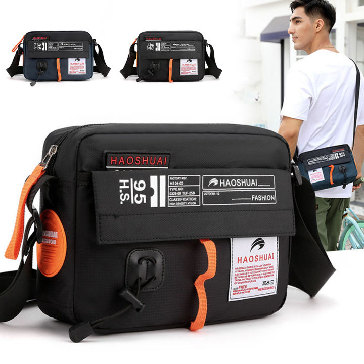 Men's Cross Body Shoulder Sling Bag Fashion Trends Casual Waterproof ...