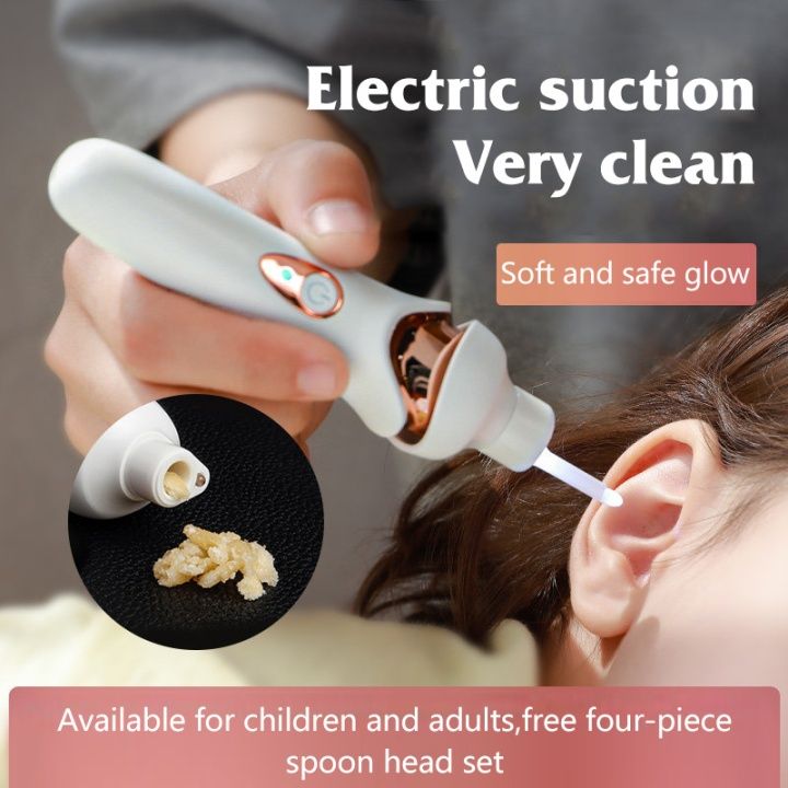 4-In1 Rechargeable Electric Luminous Ear Pick Visual Ear Suction Device ...