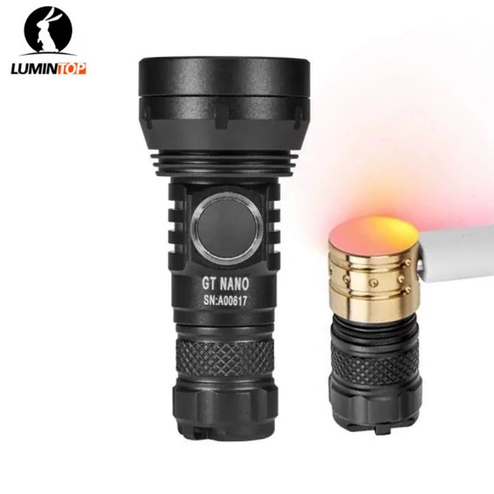 LUMINTOP GT Nano Thumb-Size EDC Flashlight Cold White max 450 lumen ...