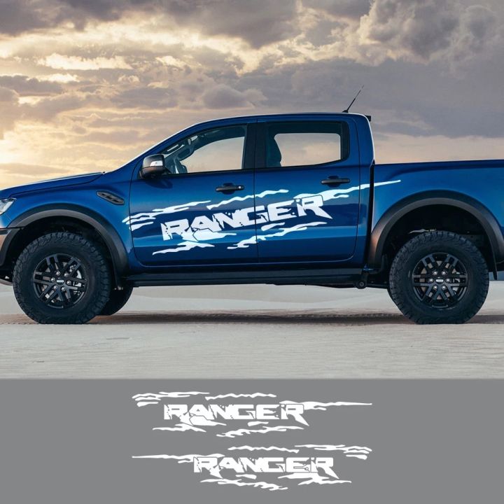 Large Size 2PCS For Ford Ranger Raptor Pickup Off Road Decals Car ...
