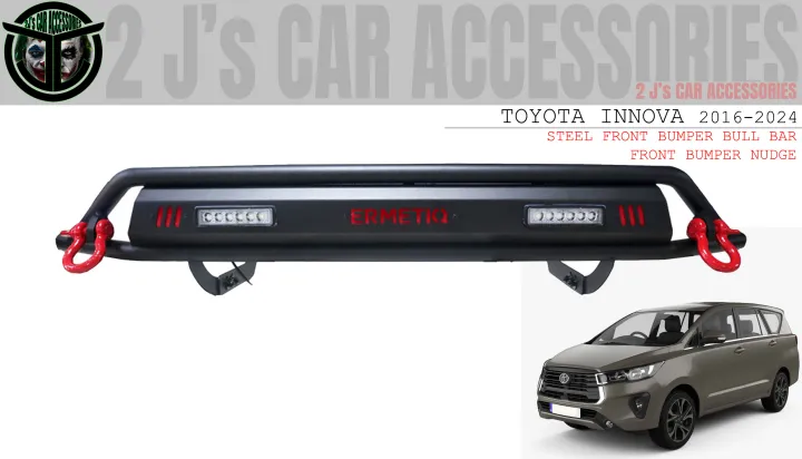TOYOTA INNOVA 2016 TO 2025 STEEL BUMPER NUDGE / FRONT BULL BAR / FRONT ...
