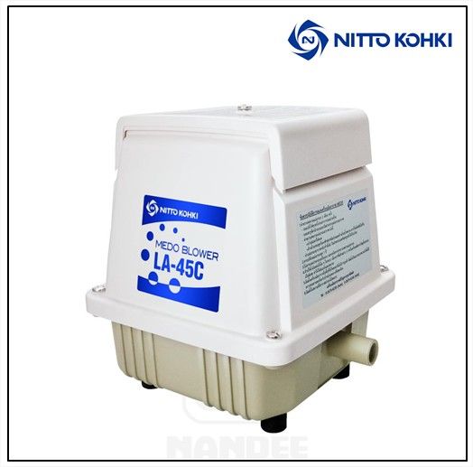 ปั๊มลม เครื่องเติมอากาศระบบลูกสูบ NITTO KOHKI (MEDO) รุ่น LA-45C No.1 ...