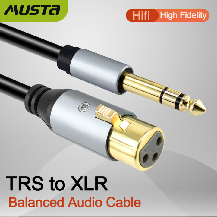 Stereo 6.3mm to XLR Audio female audio cable Male Pl to Female XLR Mic ...