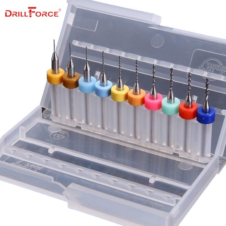 PCB Drill Bits 0.1-1.0mm, Tungsten Carbide Micro Mini Drill, 10PCS CNC ...