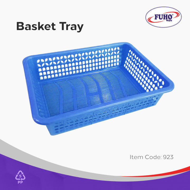 Fuho Big Multi Purpose Basket Tray / Organizer / Serving Tray / Plastic ...