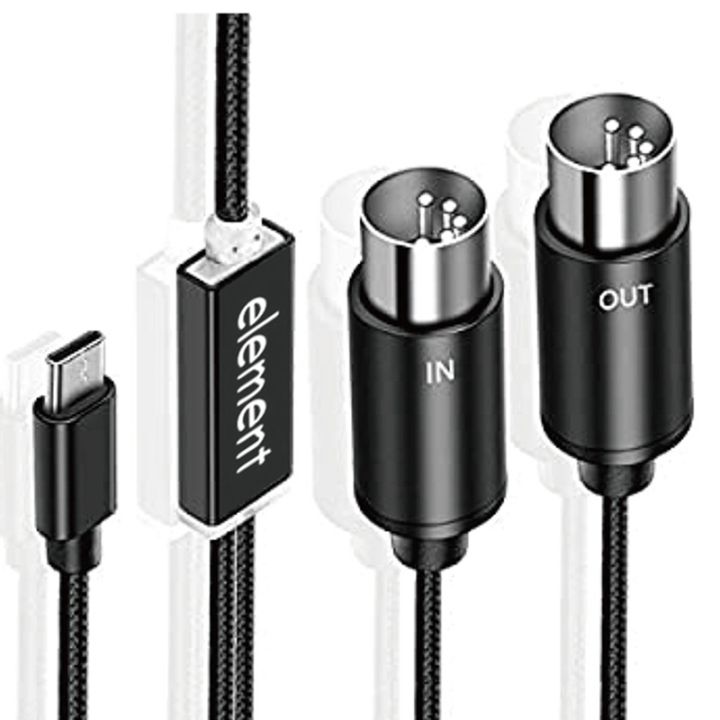 MIDI to USB C Type C Cable USB MIDI Converter with Indicator Light for ...