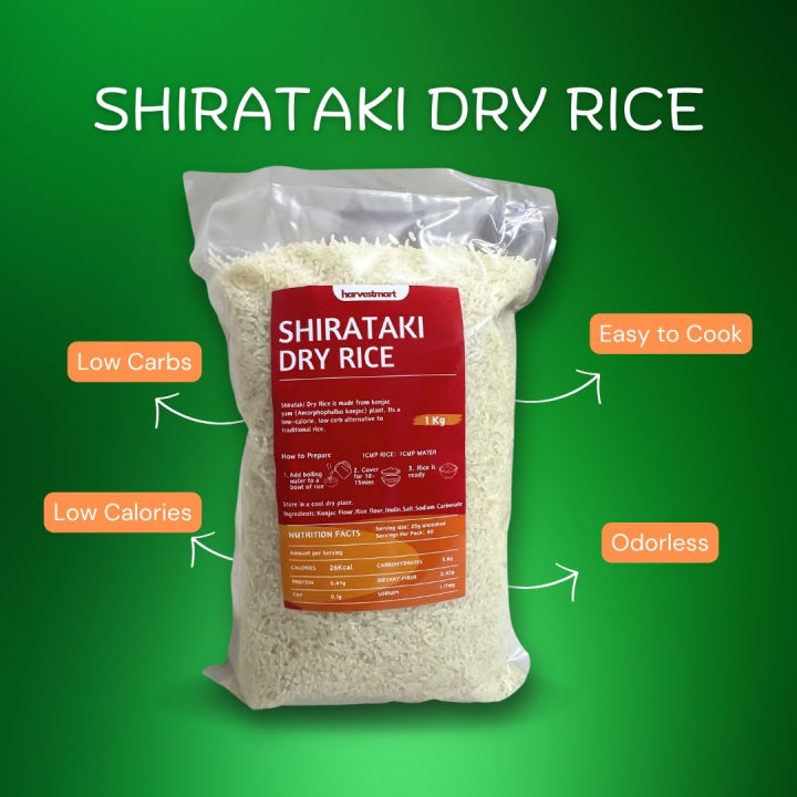 Shirataki Dry Rice Konjac Rice 1kg | Lazada PH