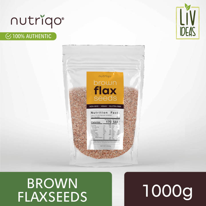 Nutriqo Ground Flax Seed (Flaxseed) Meal 1000g / 1kg | Lazada PH
