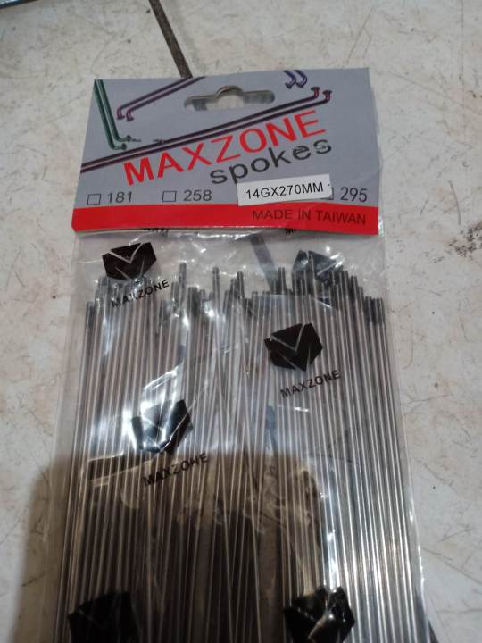 Maxzone Spokes Stainless Steel Chrome Plated 26/27.5/29/700c 72 Pieces ...