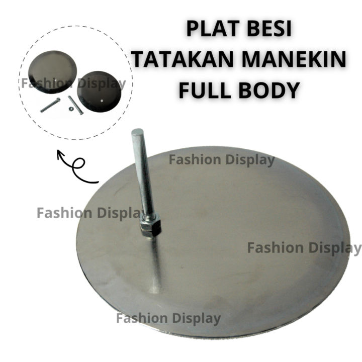 Plat Besi Patung Full Body Stand Tatakan Patung Manekin Alas Kaki ...