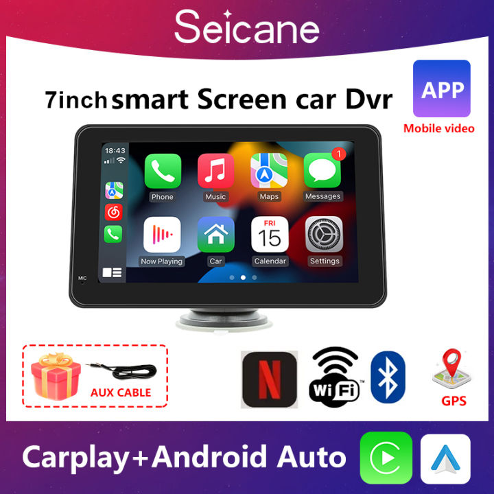 Seicane 7 inch built-in Car Radio Wireless Carplay Android Auto Touch ...