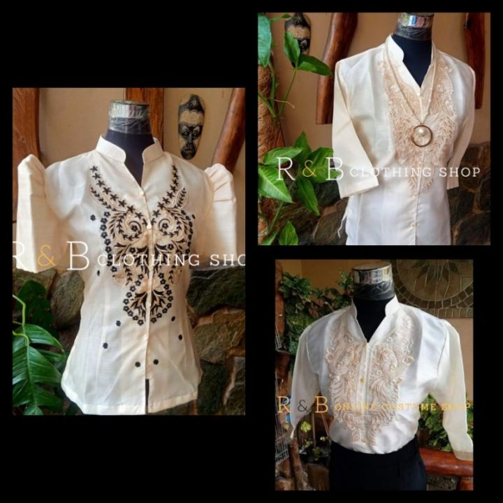 filipiniana blouse for women Lady Barong/Filipiniana style | Lazada PH