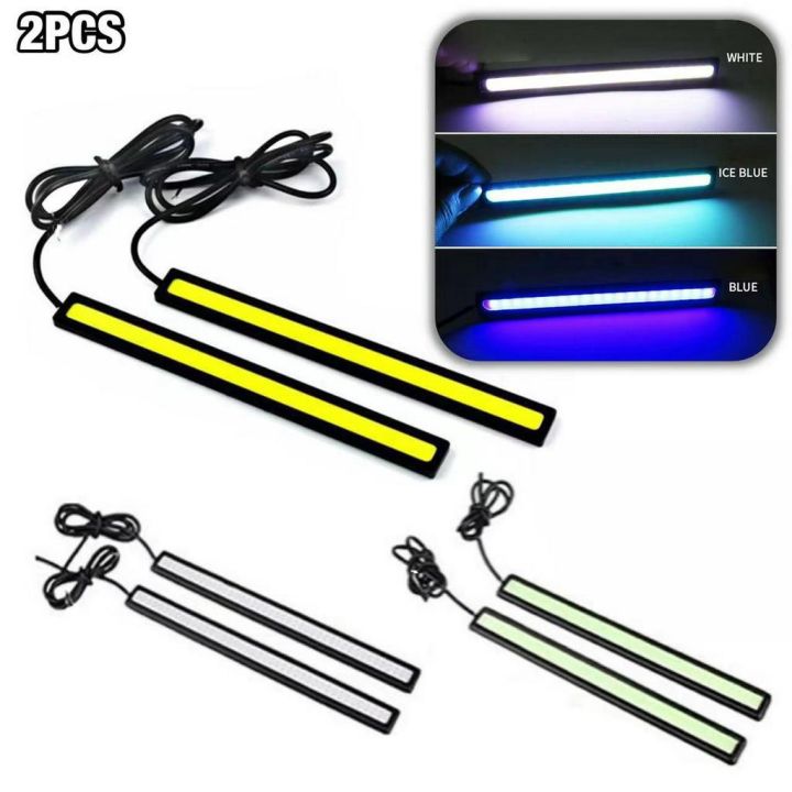 2pcs Car LED Daylight Spotlight 17CM COB Daylight Car Motor Kereta LED ...