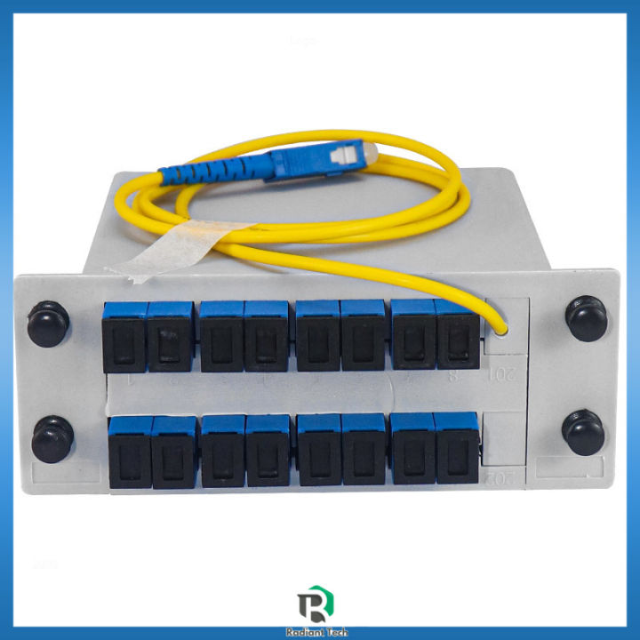 Fiber Box Splitter 4 8 16 Port UPC Blue PLC Fiber Optic Box Type with ...
