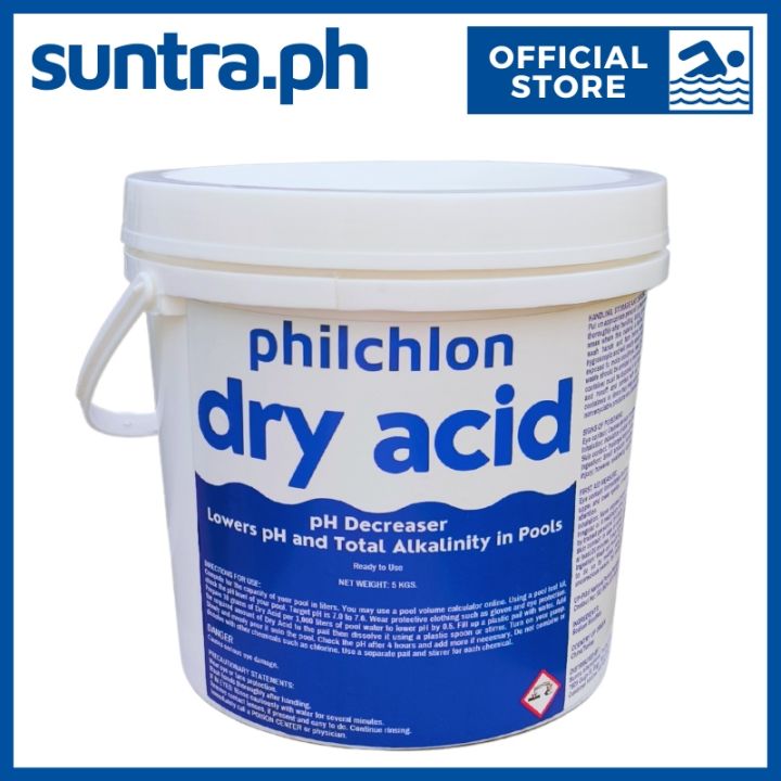 Suntra Dry Acid pH Decreaser for Swimming Pools (5 kilos) | Lazada PH