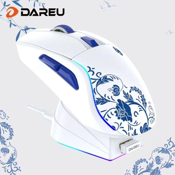 DAREU Tri-mode Gaming Mouse AIM-WL Sensor Bluetooth Wired 2.4G Mice ...