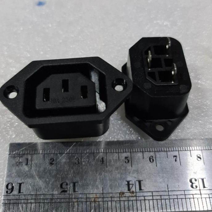 SOCKET KABEL POWER AC FEMALE 3 LUBANG PIN PSU KOMPUTER PC CPU TERMINAL ORIGINAL | Lazada Indonesia