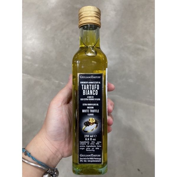 Extra Virgin Olive Oil Dressing (White Truffle) Giuliano Tartufi 250 ml ...