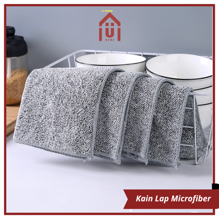 KAIN LAP DAPUR MICROFIBER LAP MOBIL PIRING PERABOT SERBAGUNA | Lazada ...