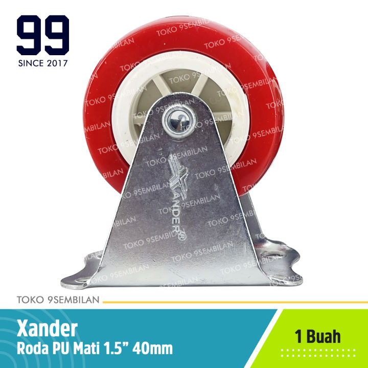 Xander Roda Kastor PVC Rigid Mati 40 mm 40mm - 1.5 inch Etalase Troli | Lazada Indonesia