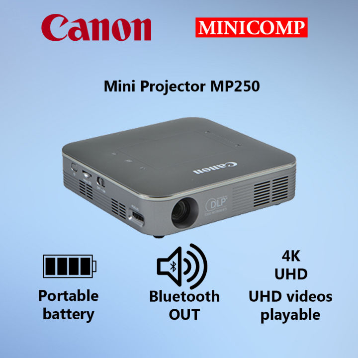 Canon Mini Portable Projector MP250 (Dual-band wifi/Keystone Correction ...