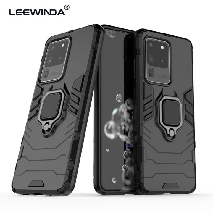 LEEWINDA For Samsung Galaxy S20 Ultra Phone Case, Silicone TPU And Hard PC Luxury Armor ...