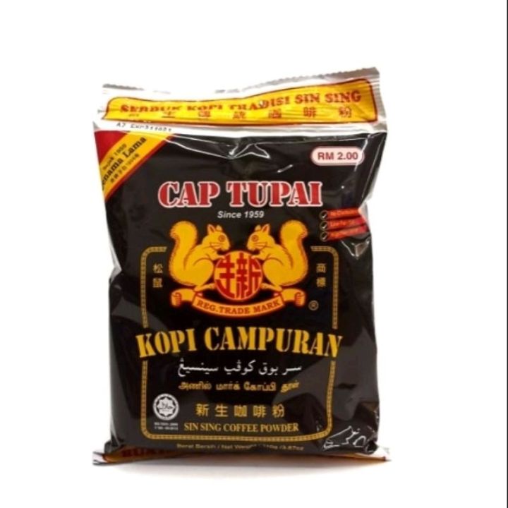 serbuk kopi cap tupai 40gram x 50pack | Lazada