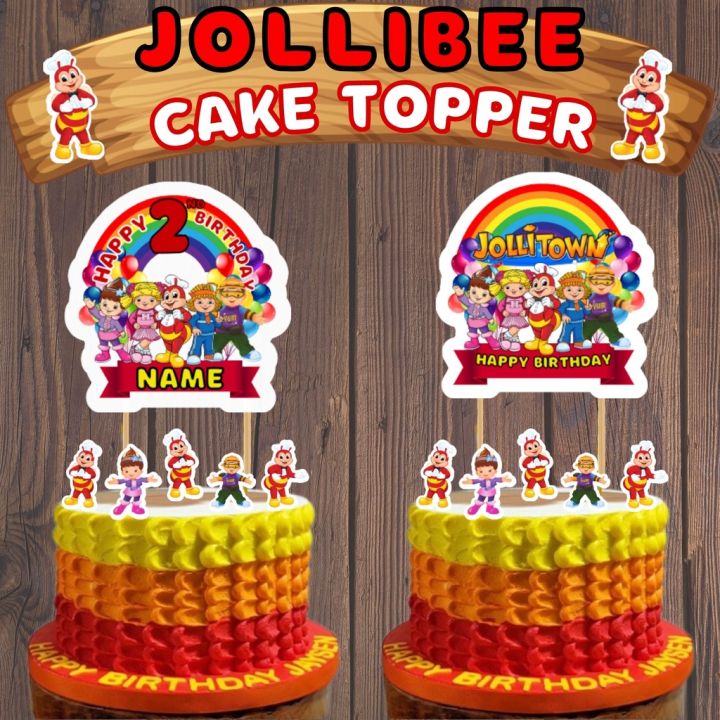 COD JOLLIBEE CAKE TOPPER FOR JOLLI BIRTHDAY | Lazada PH