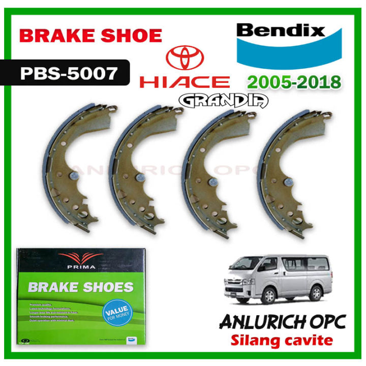 Brake Shoe for Toyota Hi-ace Grandia 2005-2018 Prima Bendix PBS5007 ...