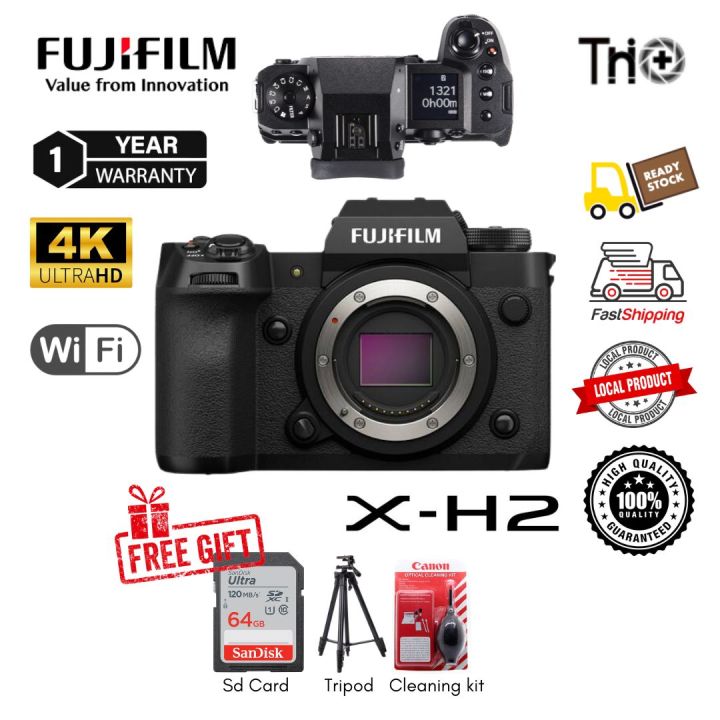 FUJIFILM X-H2 XH2 Mirrorless Camera 40MP APS-C X-Trans BSI Sensor 8K 30p, 4K 60p XH2 ( 1 Year ...
