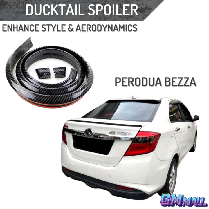 PERODUA BEZZA SAMURAI REAR WING DUCKTAIL SPOILER RUBBER LIP Rear Bonnet ...