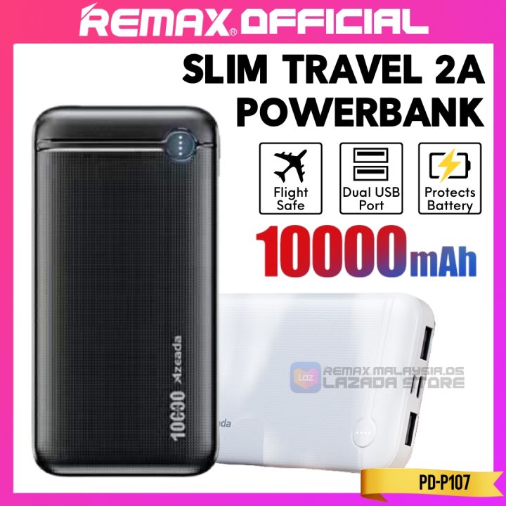 Bateri AZEADA OFFICIAL Flight Safe Slim Portable 10000mAh Personal 2A ...