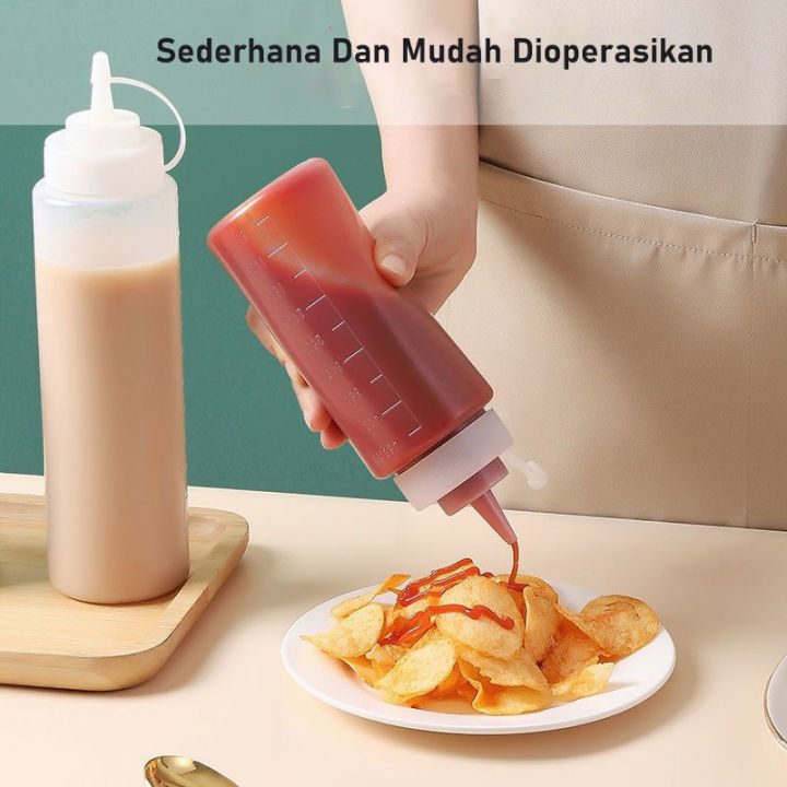 Botol Squize Saus / Botol Saus Dapur Rumah Tangga / Botol Serbaguna ...