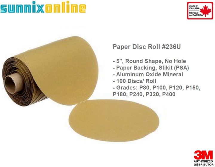 3M Stikit Sand Paper Disc Roll 236U | Lazada
