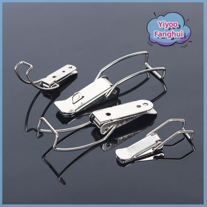 Yiyoo กล่องโลหะล็อกสลักกลอนล็อคสลับหนีบยาวหัวเข็มขัดโหลดบานพับอุปกรณ์ ...