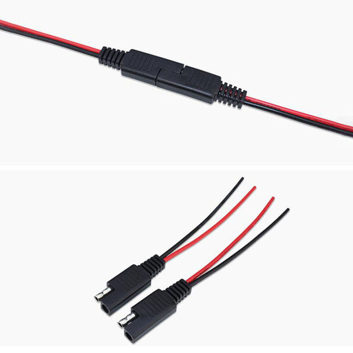 18AWG 10CM SAE Male Female Cable Power Extension Connector Wire for DIY ...