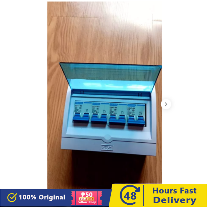 【Fast Shipping】Panel box set with 4 circuit breakers | Lazada PH