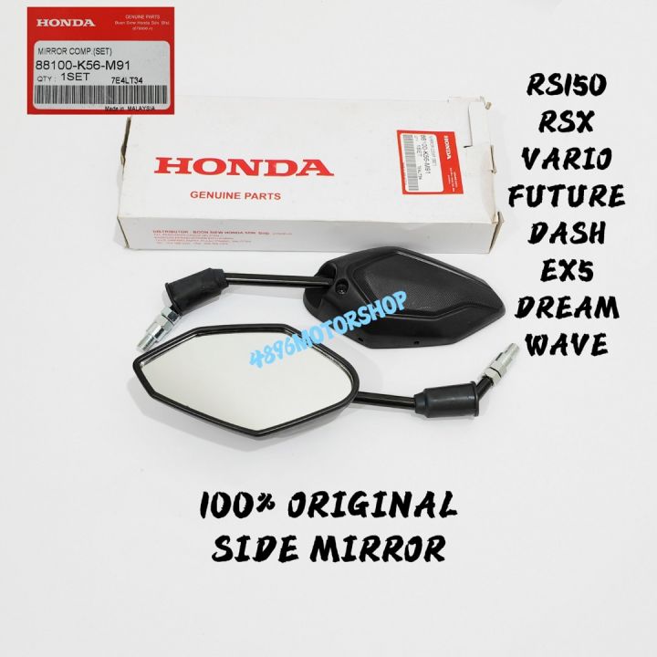 100% ORIGINAL SIDE MIRROR FOR ALL HONDA RS150 RSX RS 150 FUTURE DASH ...