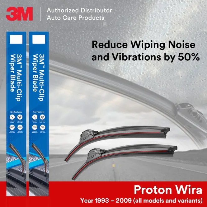 3M Multi-Clip (Hybrid Design) Wiper Blades for Proton Wira All Model ...