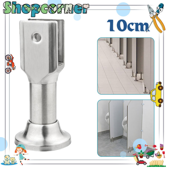 Kaki Partisi Kayu Toilet Stainless 10cm Phenolic Cubical Toilet Leg ...
