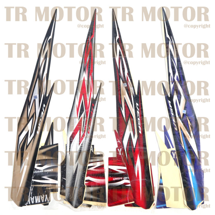 Stiker Motor Vega ZR 2009 Sticker Striping Lis Full Set Motor | Lazada ...