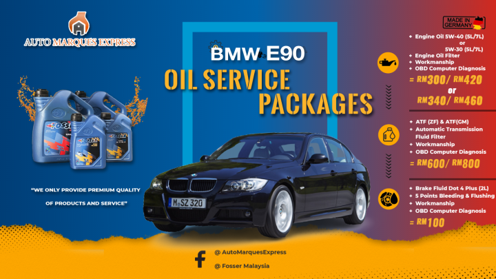 BMW E90 Engine Oil, ATF 6 Speed & Brake Fluid Service Package | Lazada