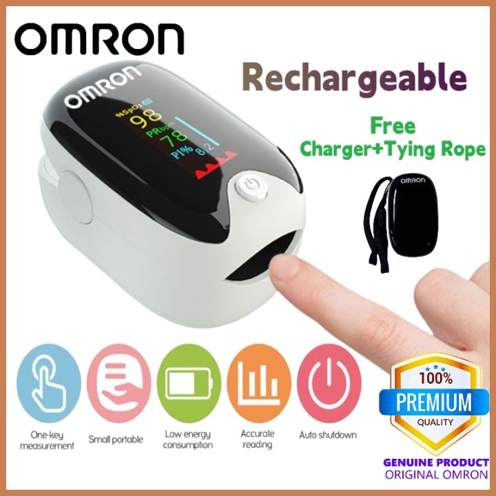 Rechargeable Omron Pulse Oximeter Blood Oxygen Saturation Monitor ...