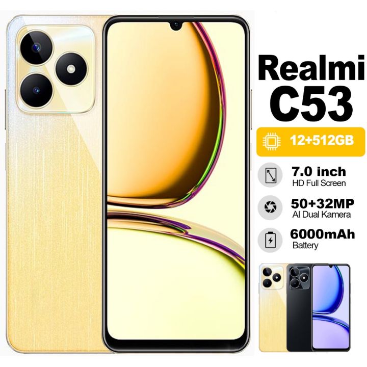【OMG】2 Hp terbaru 2024 Realmi C53 ram 12 256GB 512GB 6000mAh 50MP FHD ...