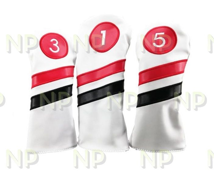 Golf Driver Head Cover Covers 3 Fairway and 5 Fairway Woods Headcovers ...