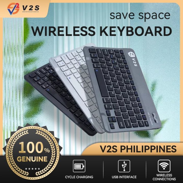 V2S BK1000 8.5'' Super Slim Wireless Bluetooth Keyboard Tablet PC ...