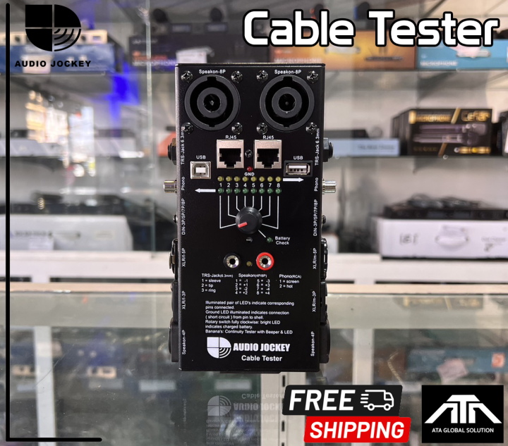 Aj Pro Audio Cable Tester เครื่องเช็คสาย เครื่องเช็คสายสัญญาณ A&J ...