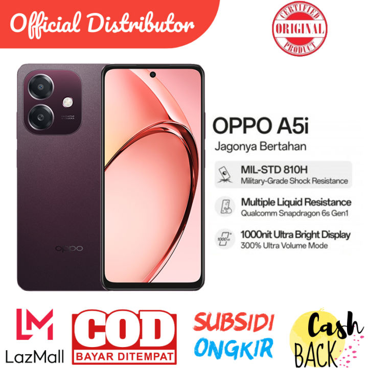 OPPO A5i 4/128 - QUALCOMM SNAPDRAGON 6S GEN1 - ULTRA BRIGHT DISPLAY ...