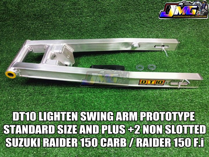 DT10 LIGHTEN SWING ARM PROTOTYPE SUZUKI RAIDER 150 CARB TYPE / RAIDER 150 F.i NON SLOTTED ...